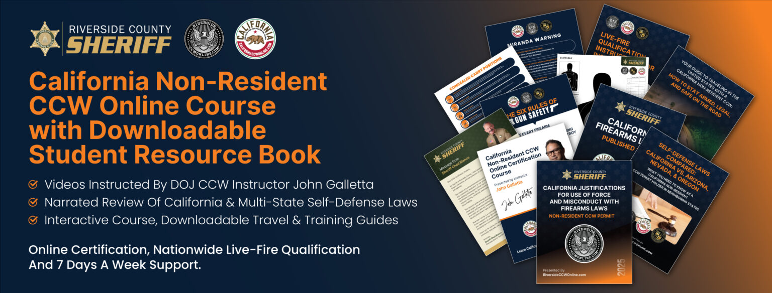 Riverside CCW Online | California Non-Resident CCW Course
